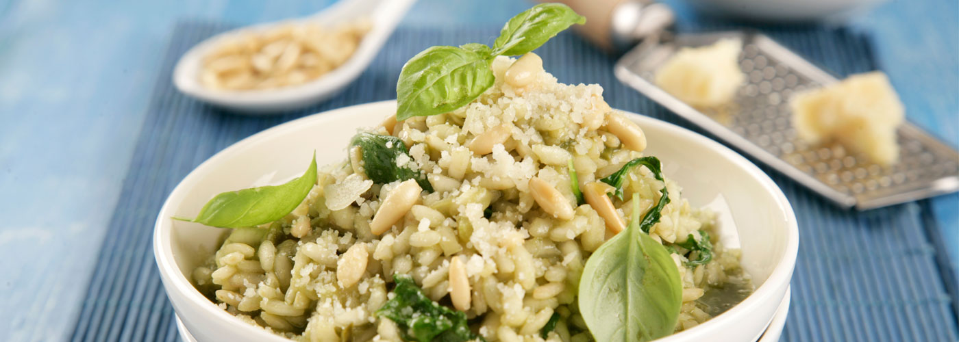 Receta de risotto verde al pesto | Riso Scotti